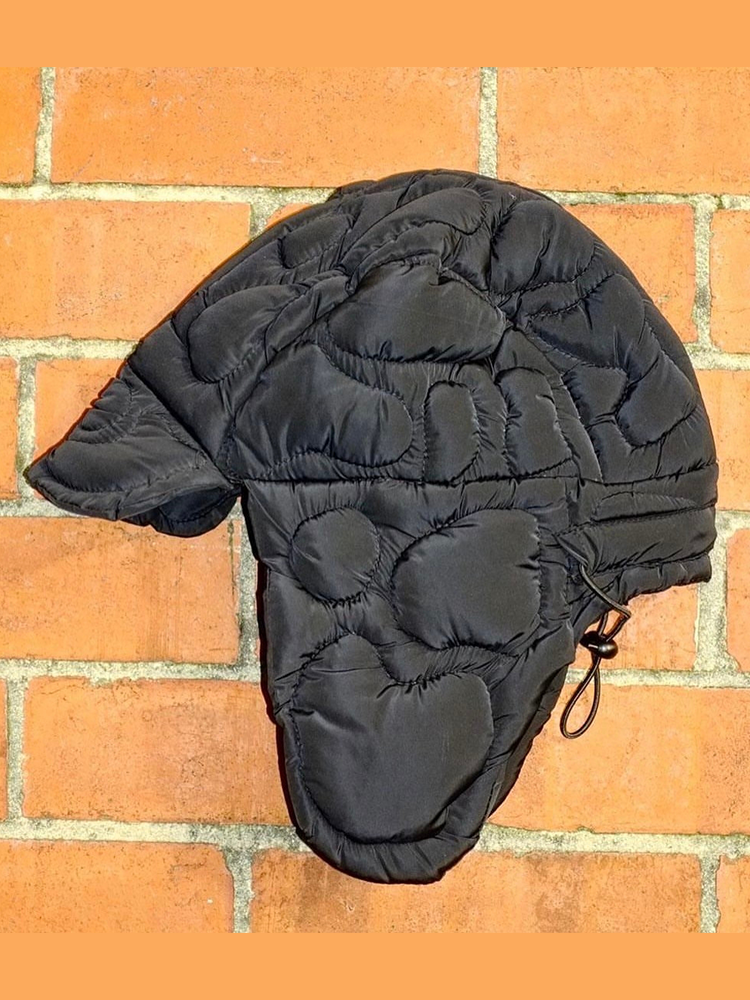 QUILTED BLOB TRAPPER HAT