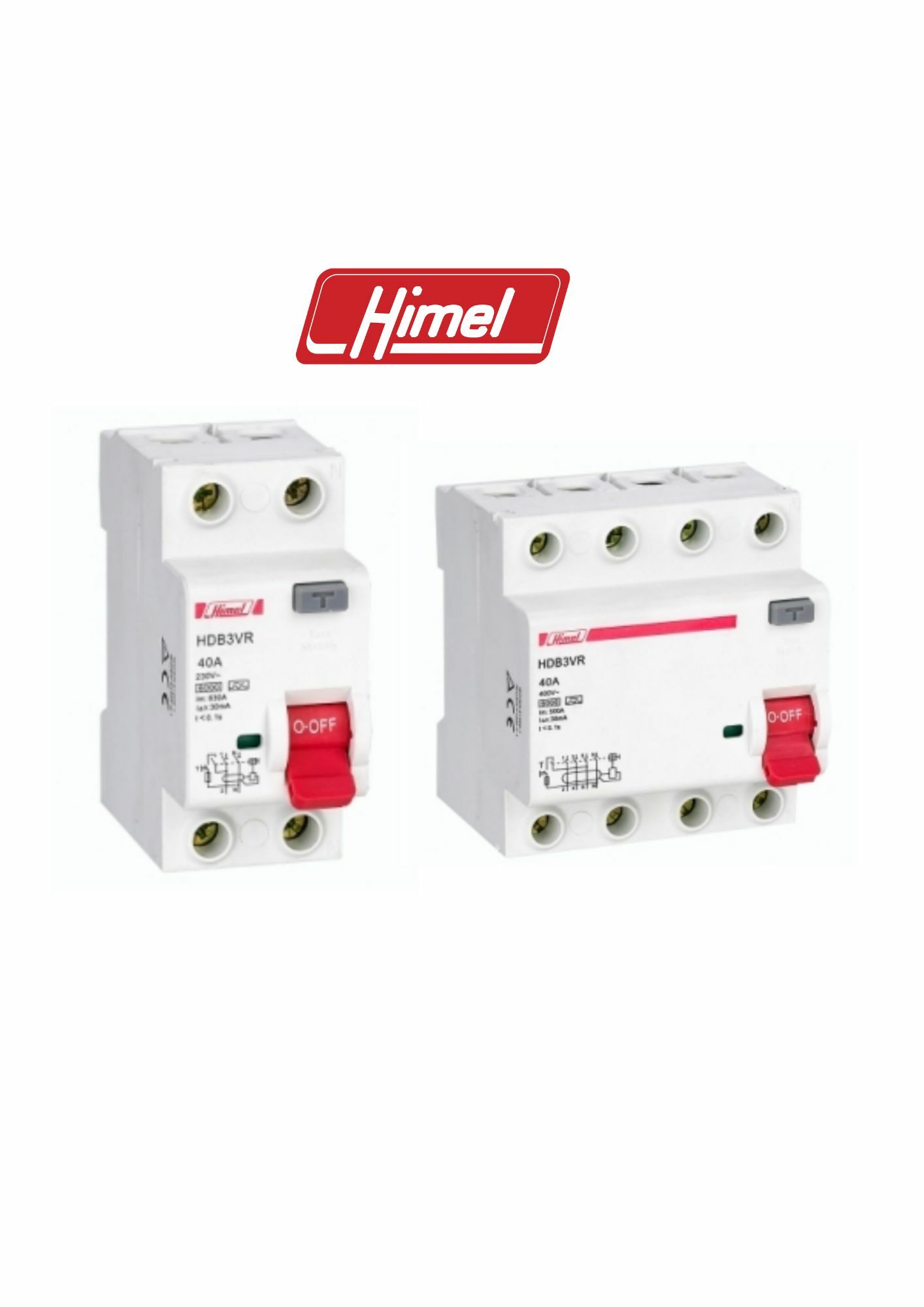 Himel RCCB, 40A-100A 2POLE & 4POLE DB Distribution Box