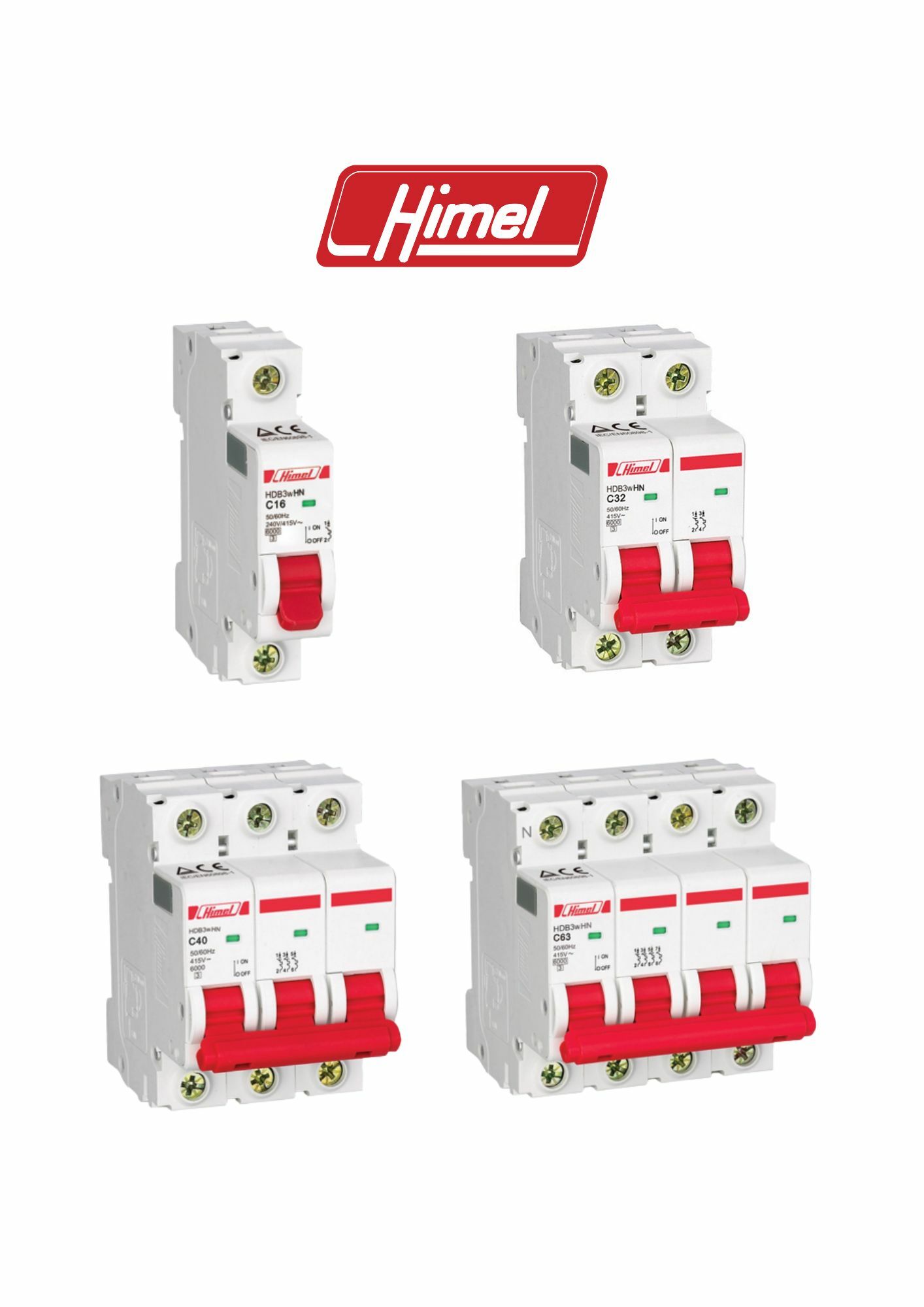 Himel RCCB, 40A-100A 2POLE & 4POLE DB Distribution Box