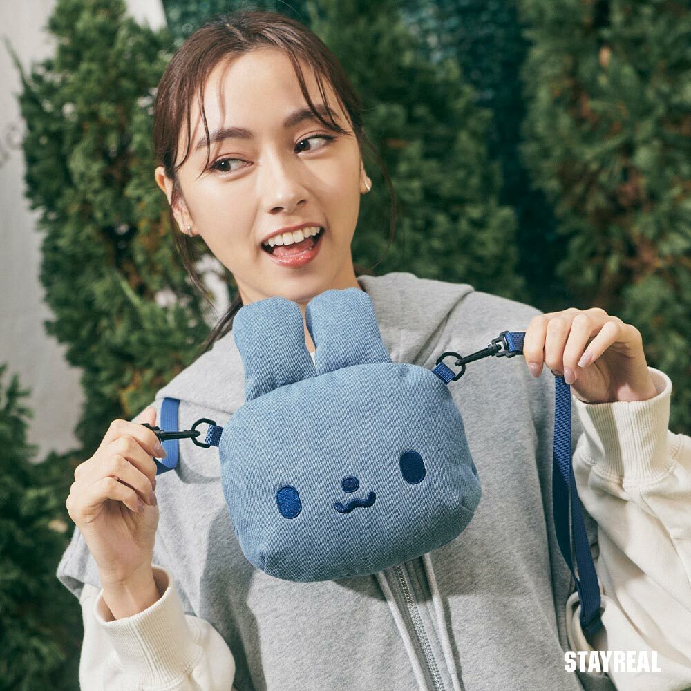 STAYREAL rabbit Q純真兔丹寧側背小包