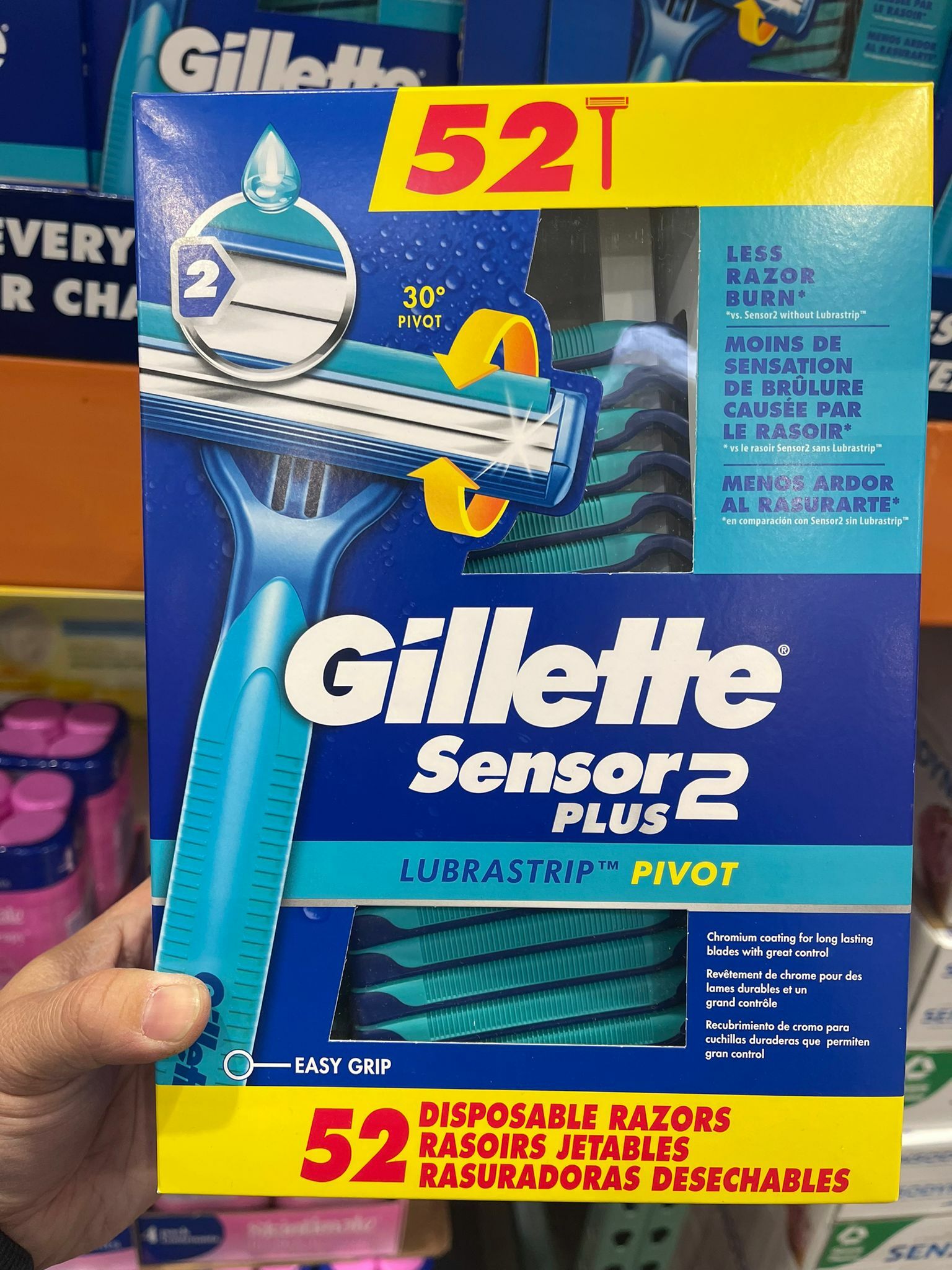 Gillette Sensor 2 Plus Disposable Razors Pack of 52