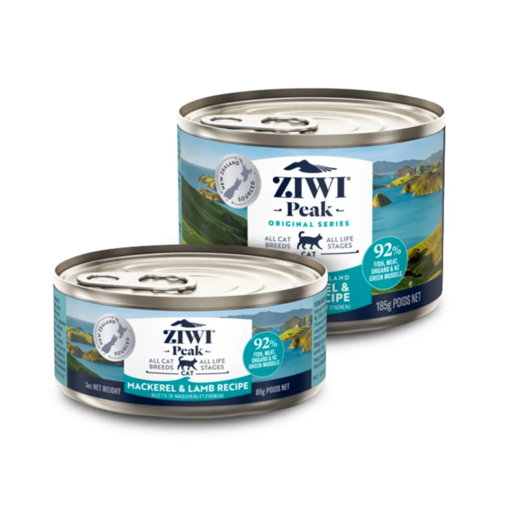ZiwiPeak 貓罐頭 - 鯖魚配羊肉配方 85g / 185g