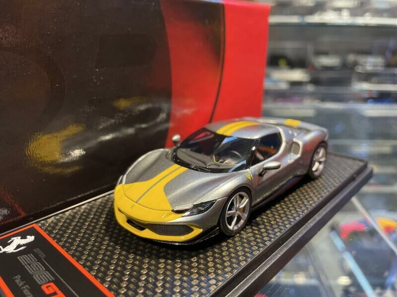 BBR BBRC265A Ferrari 296 Assetto Fiorano Grey 1/43