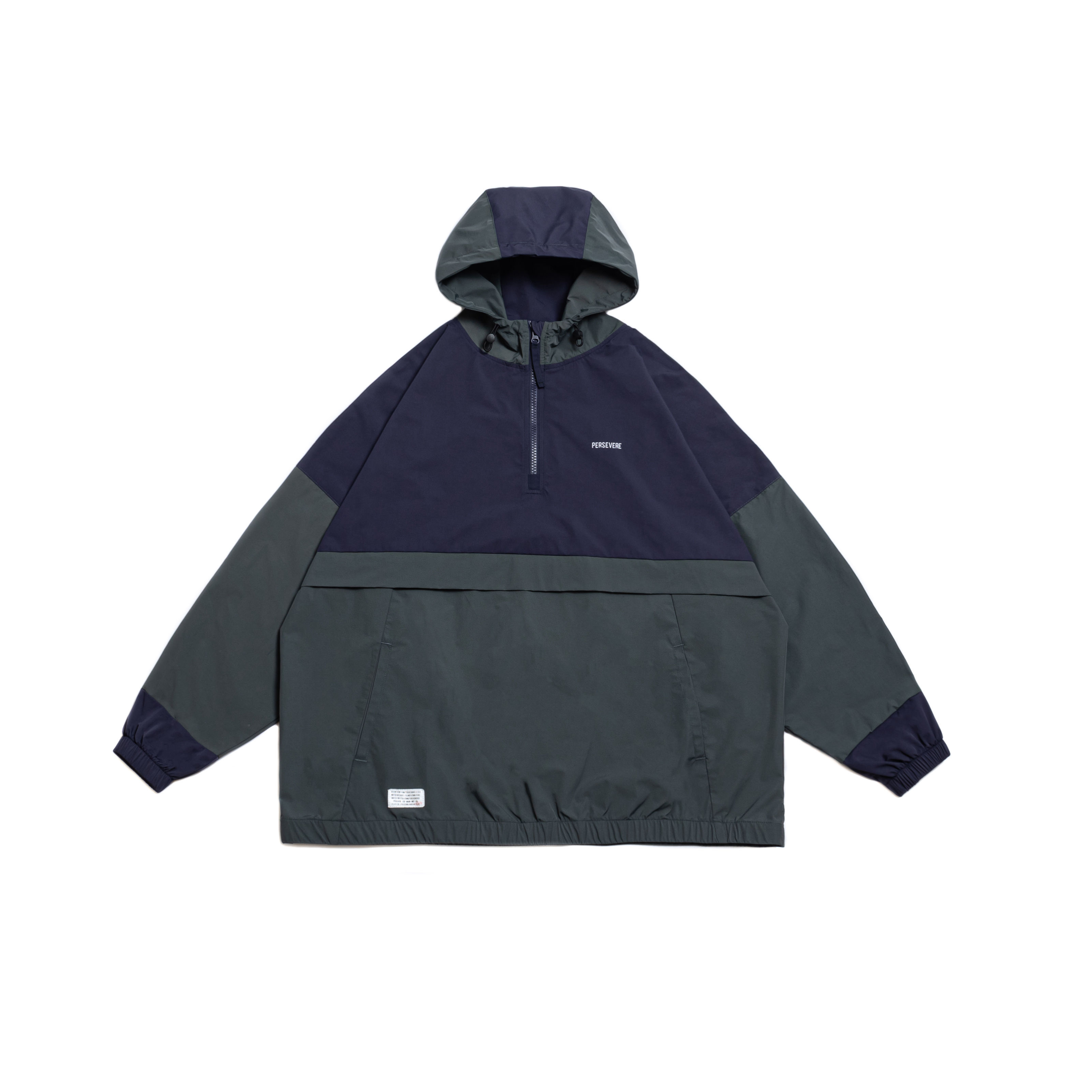 PERSEVERE LAMINATING WATER-REPELLENT NYLON ANORAK - BLA