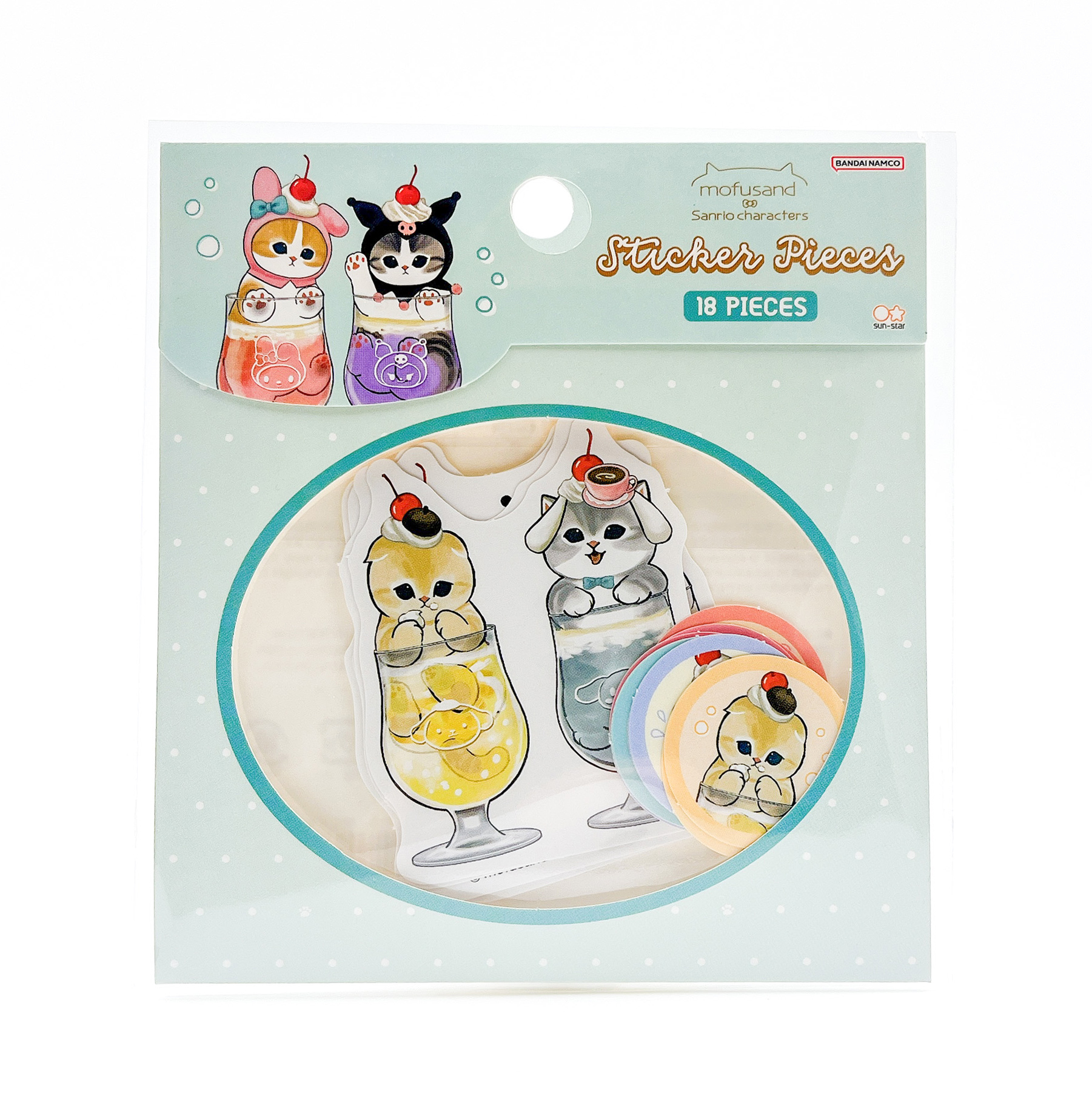 【全新】Mofusand in Sanrio Characters 貼紙