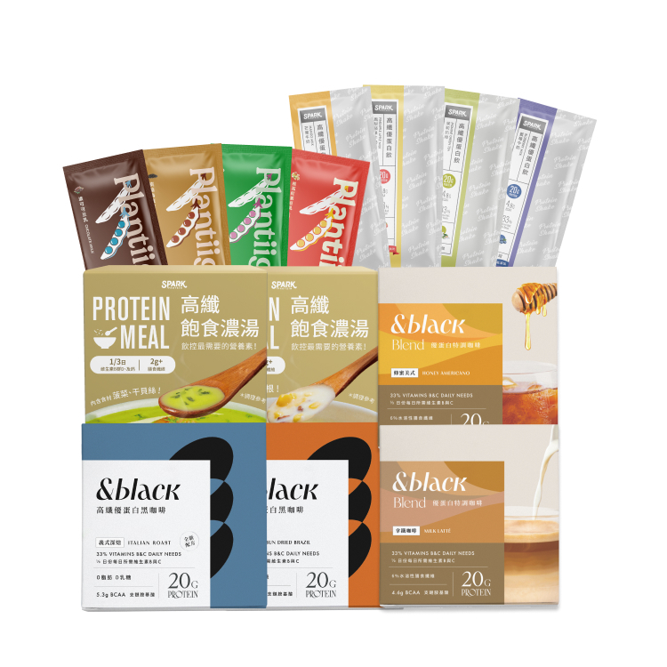 Spark Protein 全系列蛋白飲4入優惠｜乳清蛋白推薦 無添加人工代糖｜Spark Protein