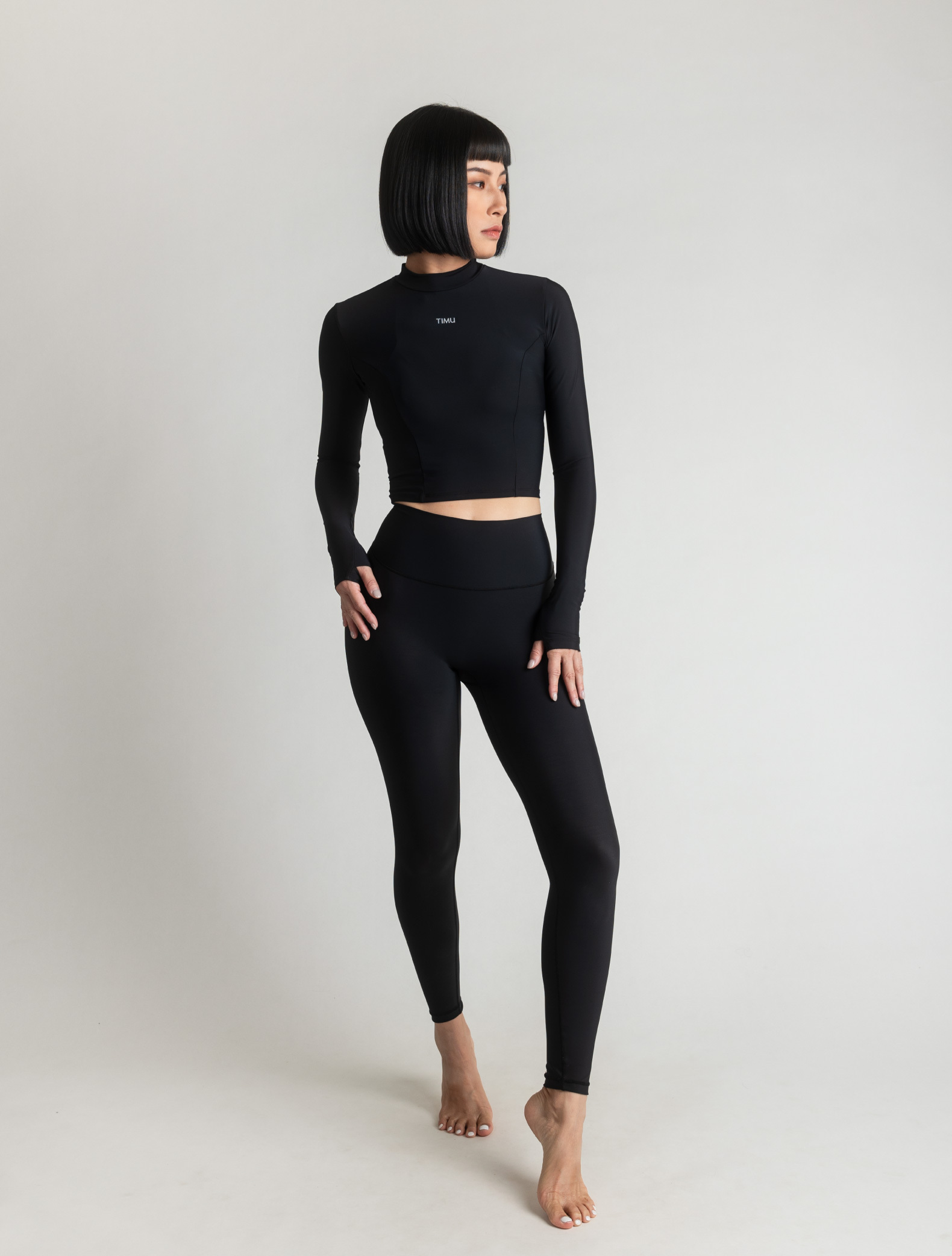 Black 經典黑 / Xtra Life™ 水陸防曬上衣 ( 短版 ) / Top｜TIMU AQUA