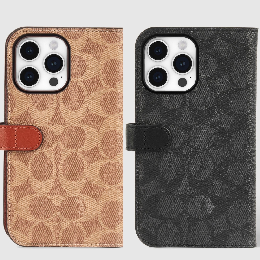 Coach Folio Case for iPhone 15 Pro Max - Signature C Ch