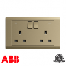 ABB INORA 13A 兩位 電源 插座 連指示燈