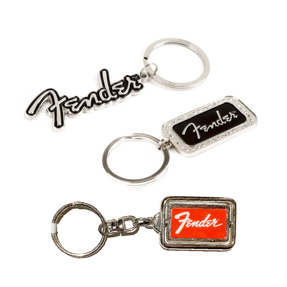 Fender / Fender Logo & Rhinestone Keychain 鑰匙圈