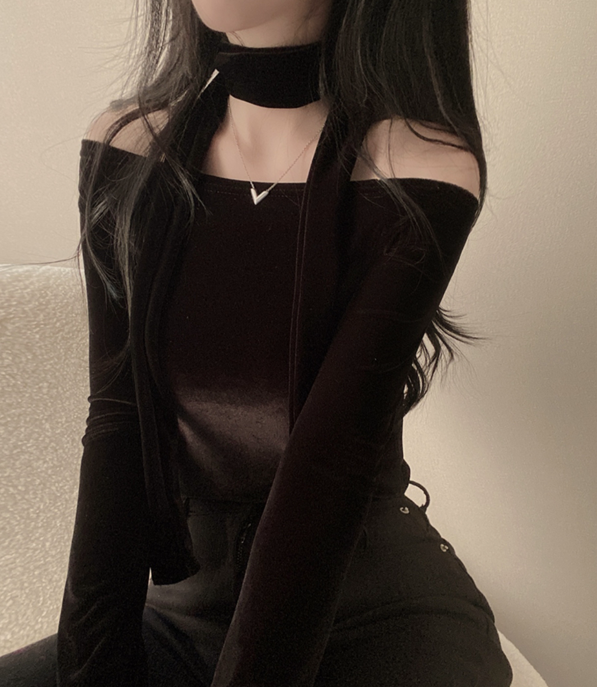 KR VELVET MUFFLER SET (4 COLOR)