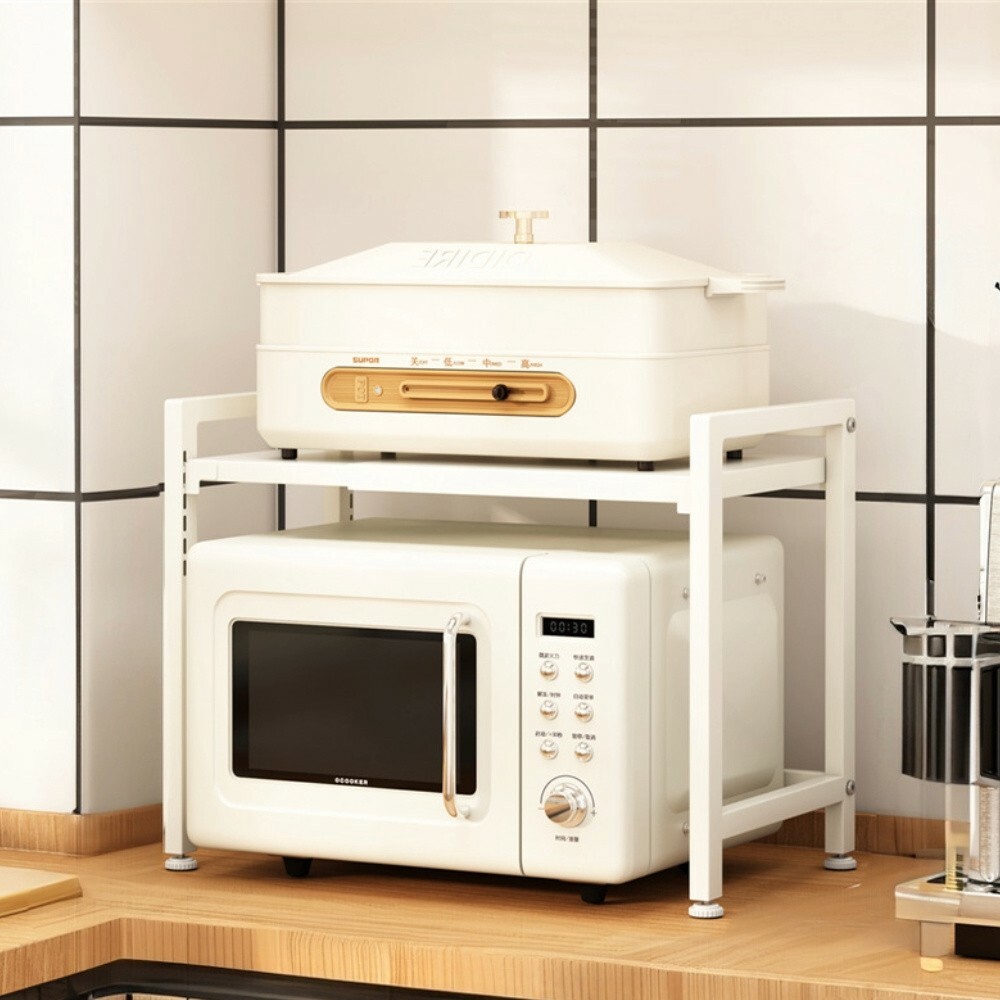 【AOTTO】多功能伸縮微波爐電器收納架(KC-038)