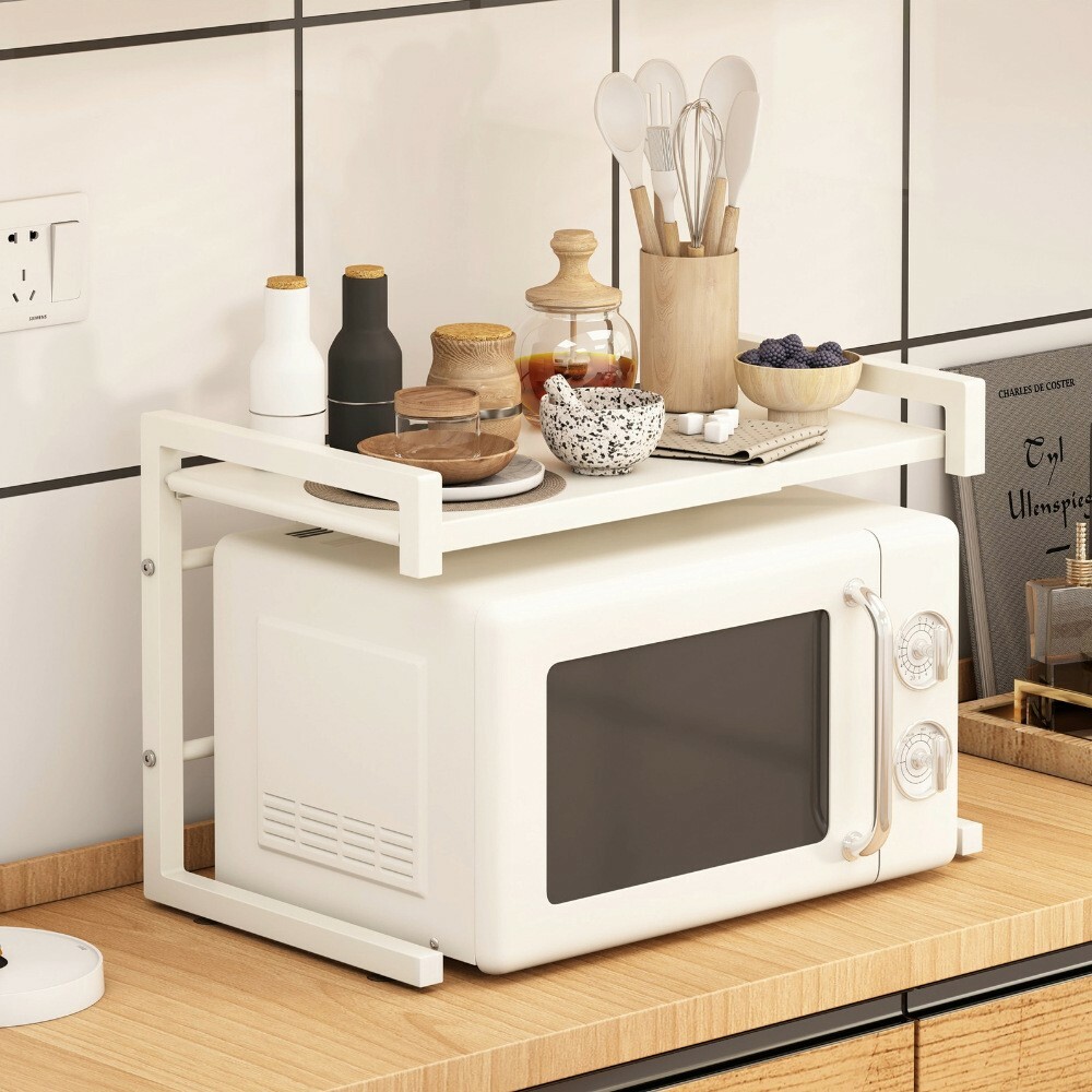 【AOTTO】廚房伸縮微波爐收納架(KC-036)