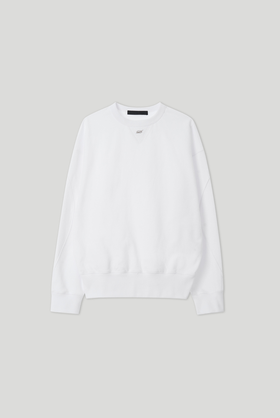 METAL LOGO SWEATSHIRT - WHITE
