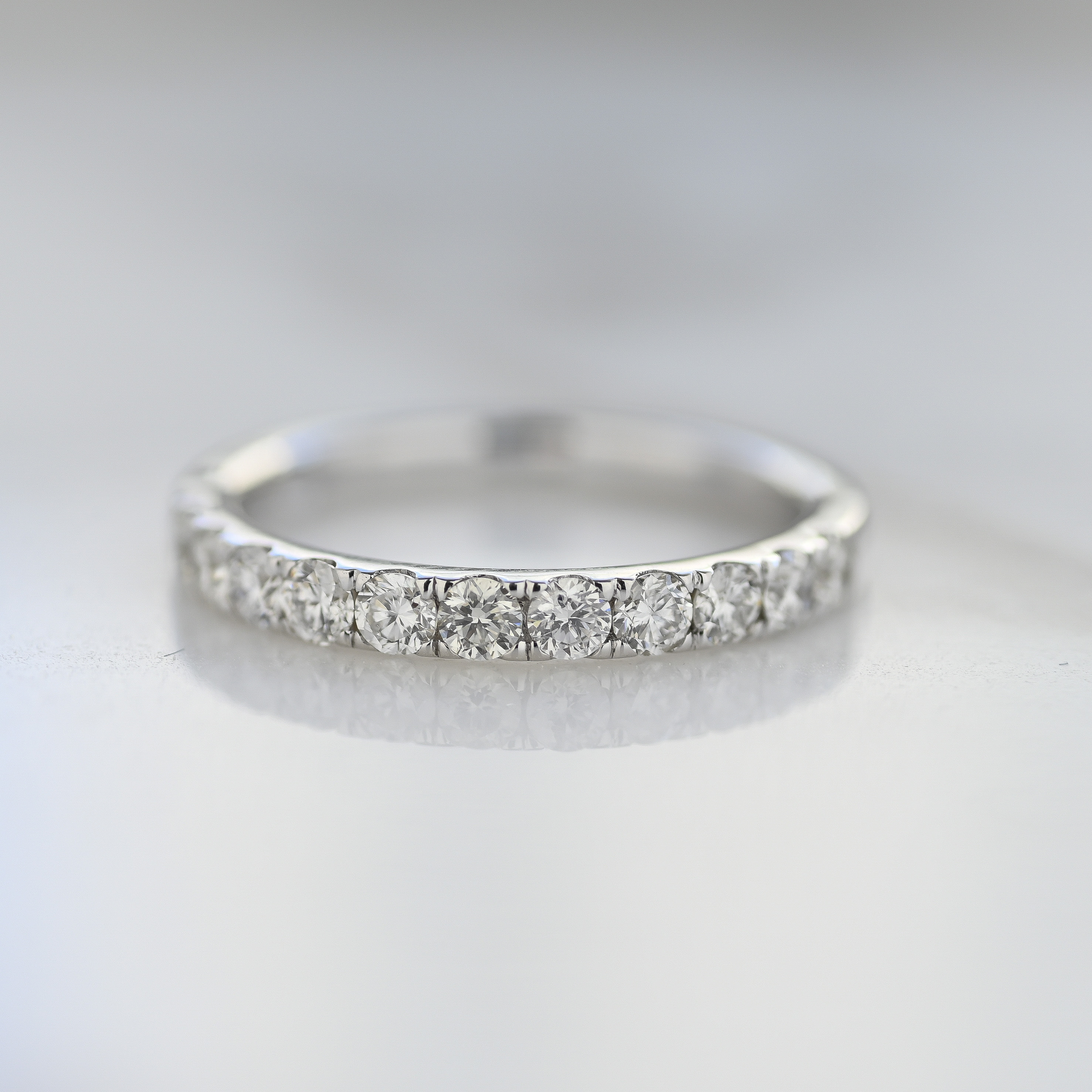 18K 2.3mm Eternity Diamond Ring
