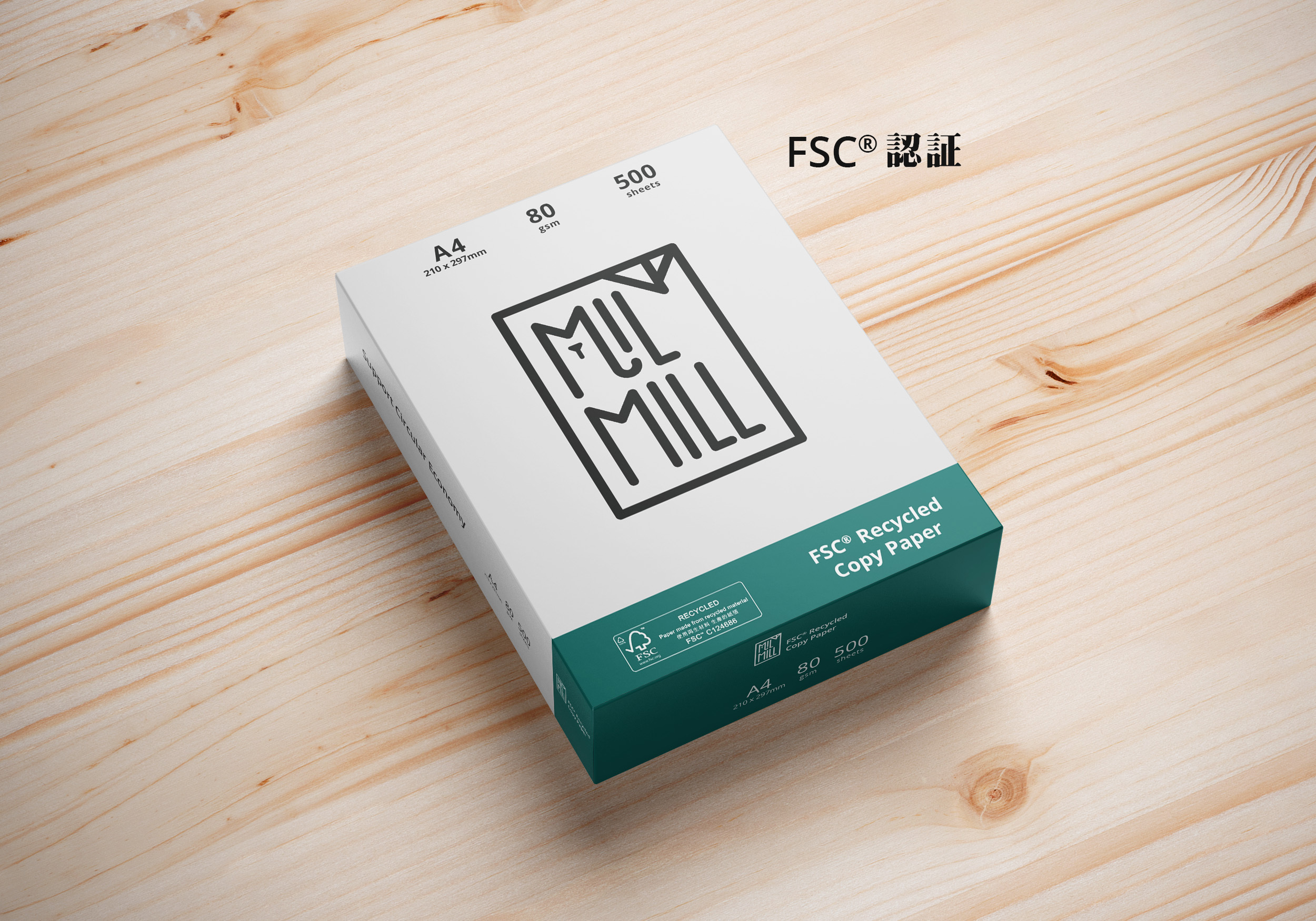 Eco-Greenergy網上商店：Mil Mill FSC™認證100%再生A4影印紙 (80gsm)