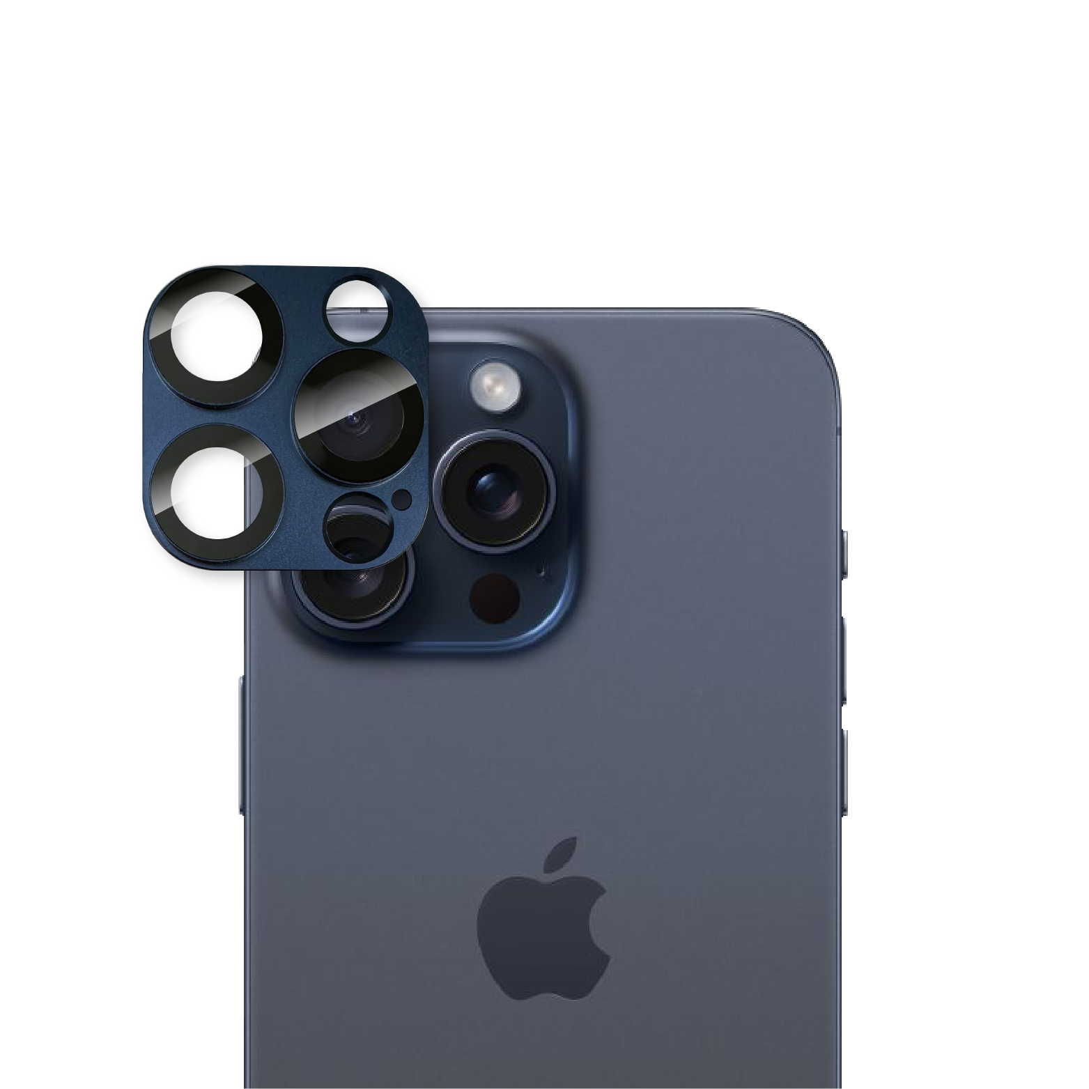 PREMIUM HYBRID CAMERA LENS COVER for iPhone 15 Pro / 15
