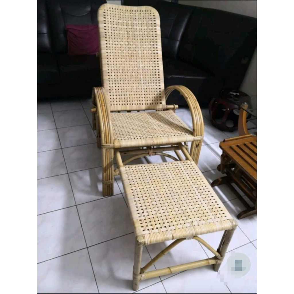 [The Rattan House] Rattan Lazy chair Laying chair adjus