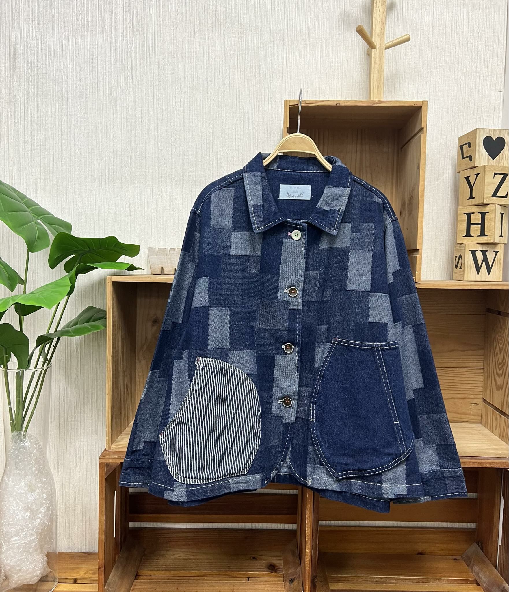 [ 出口廠貨 ] X201 CK PATTERN JEANS