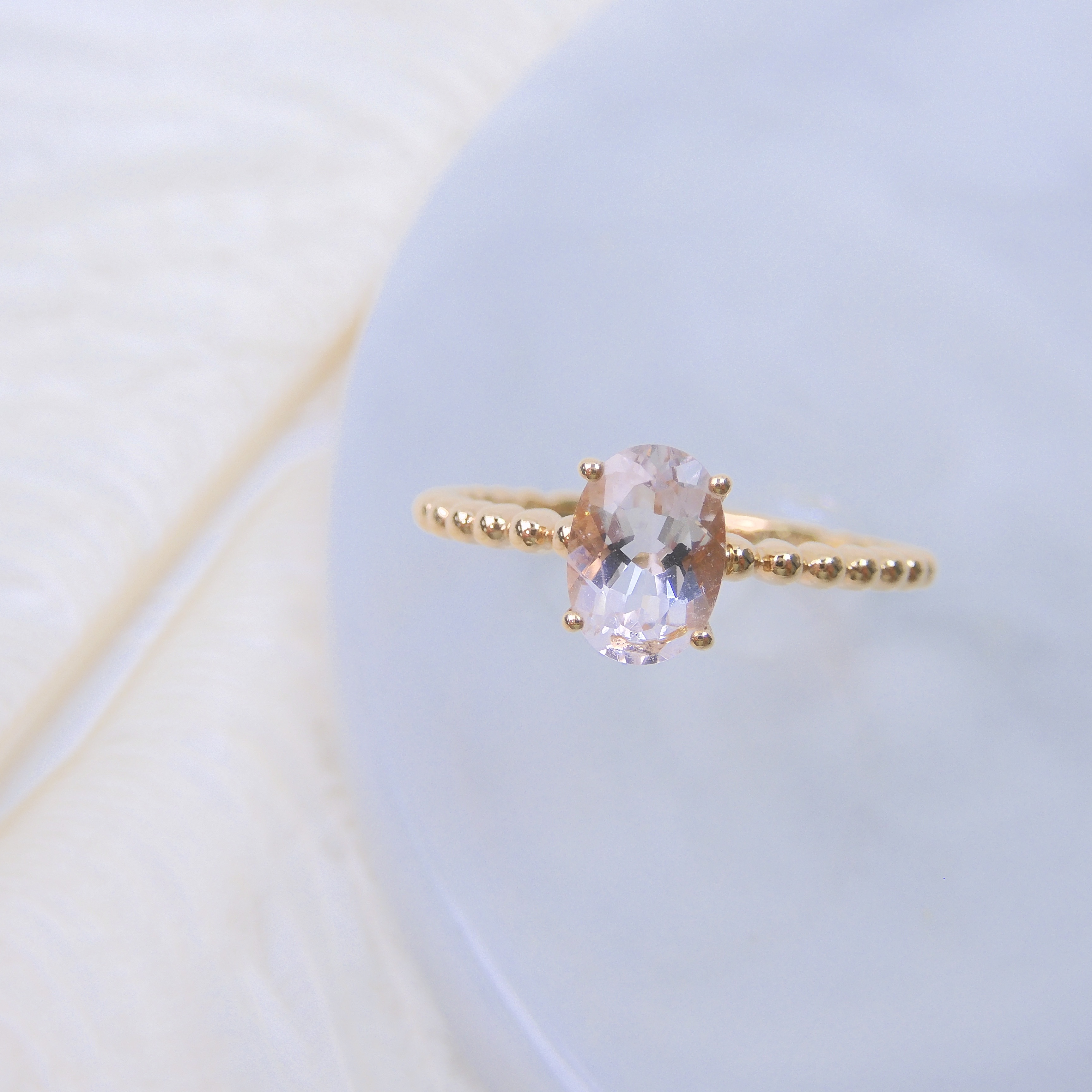 Aloha Jewellery | 18K金 0.7ct 摩根石戒指