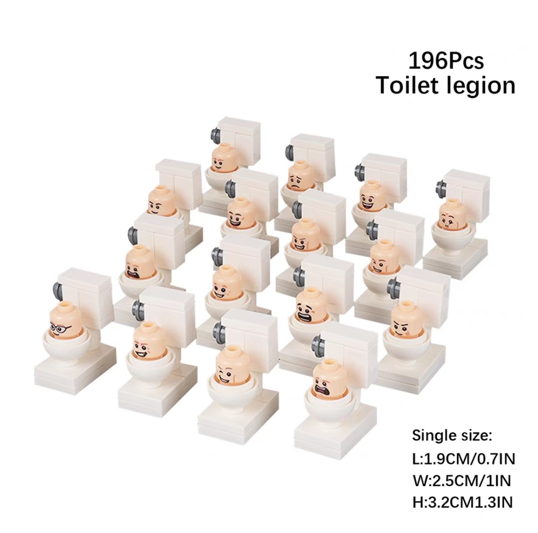 MOC Skibidi Toilet Man Legion Building Set MOC1316