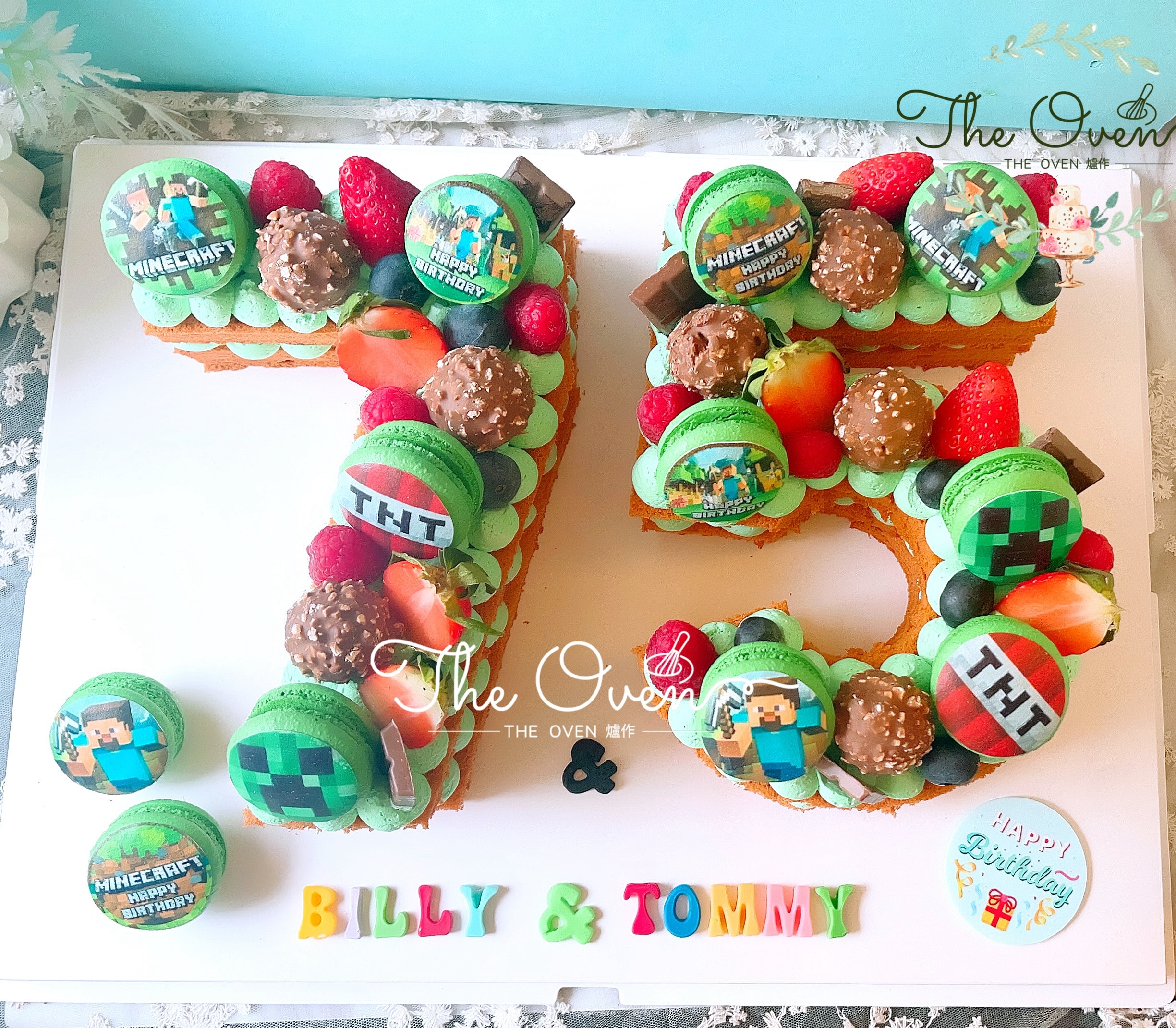 Minecraft 字母/數字蛋糕