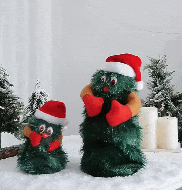 Fluffy Dancing Christmas Tree Doll 會跳舞唱歌的 毛茸茸聖誕樹公仔 (3款)