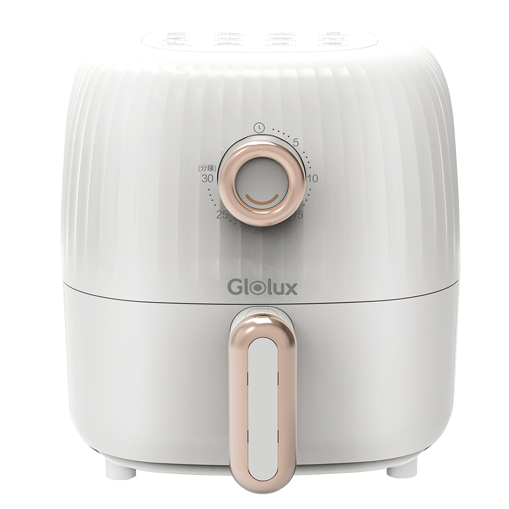 【Glolux】北美品牌 / miniQ 2L氣炸鍋 象牙白 (AF201-S1)