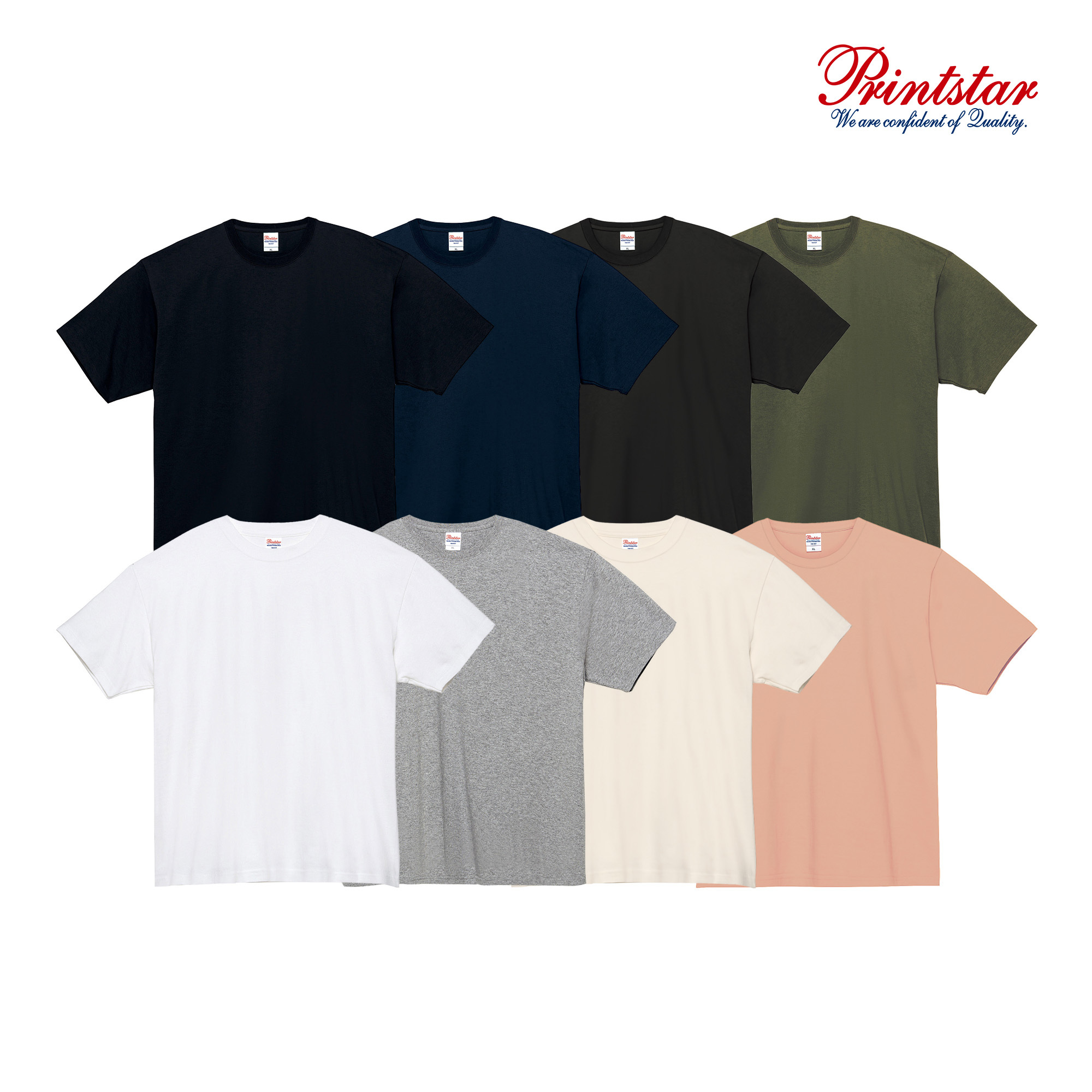 日本 Printstar 7.4oz 148 全棉圓領超重磅T恤