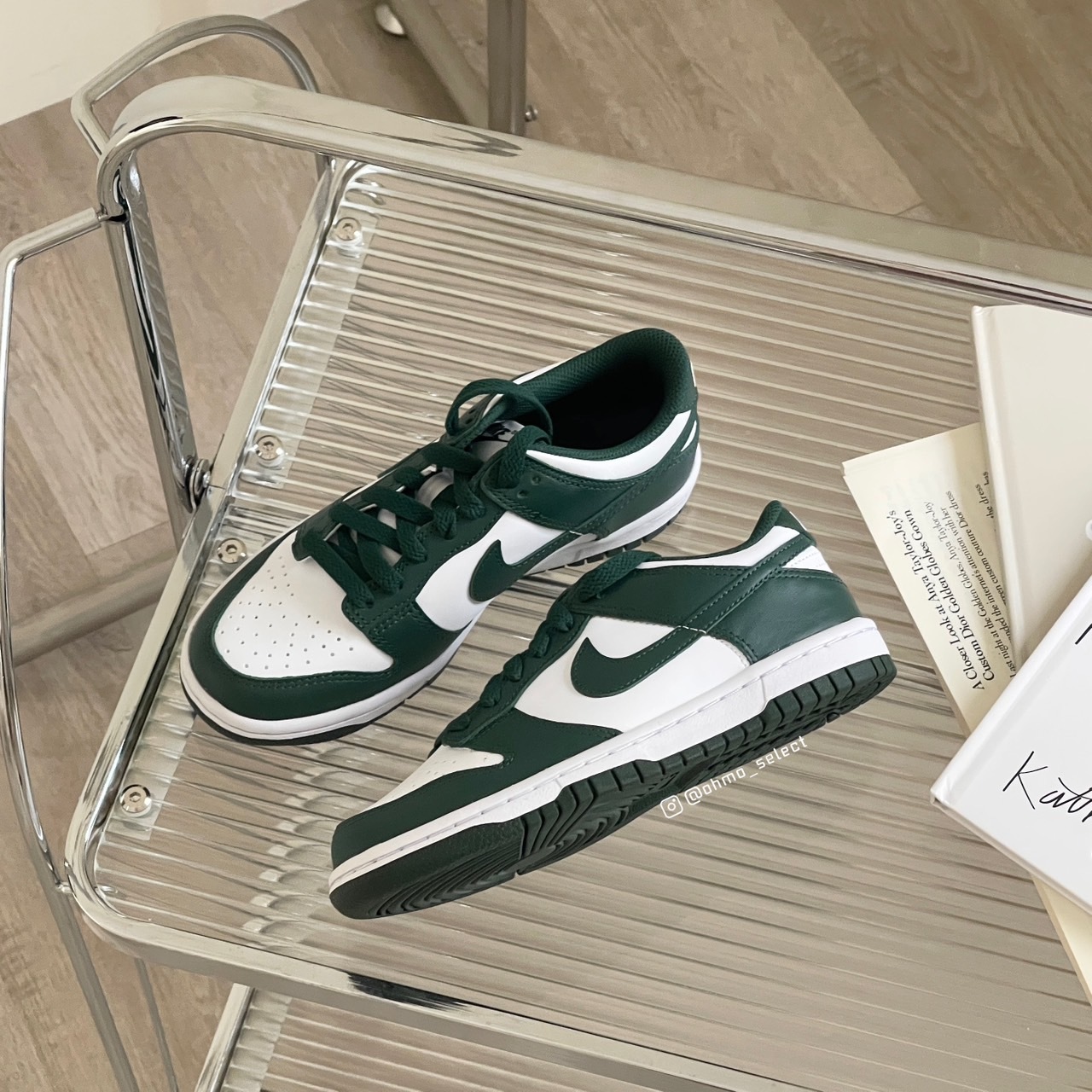 Nike Dunk Low GS 白綠 大童款 CW1590-102