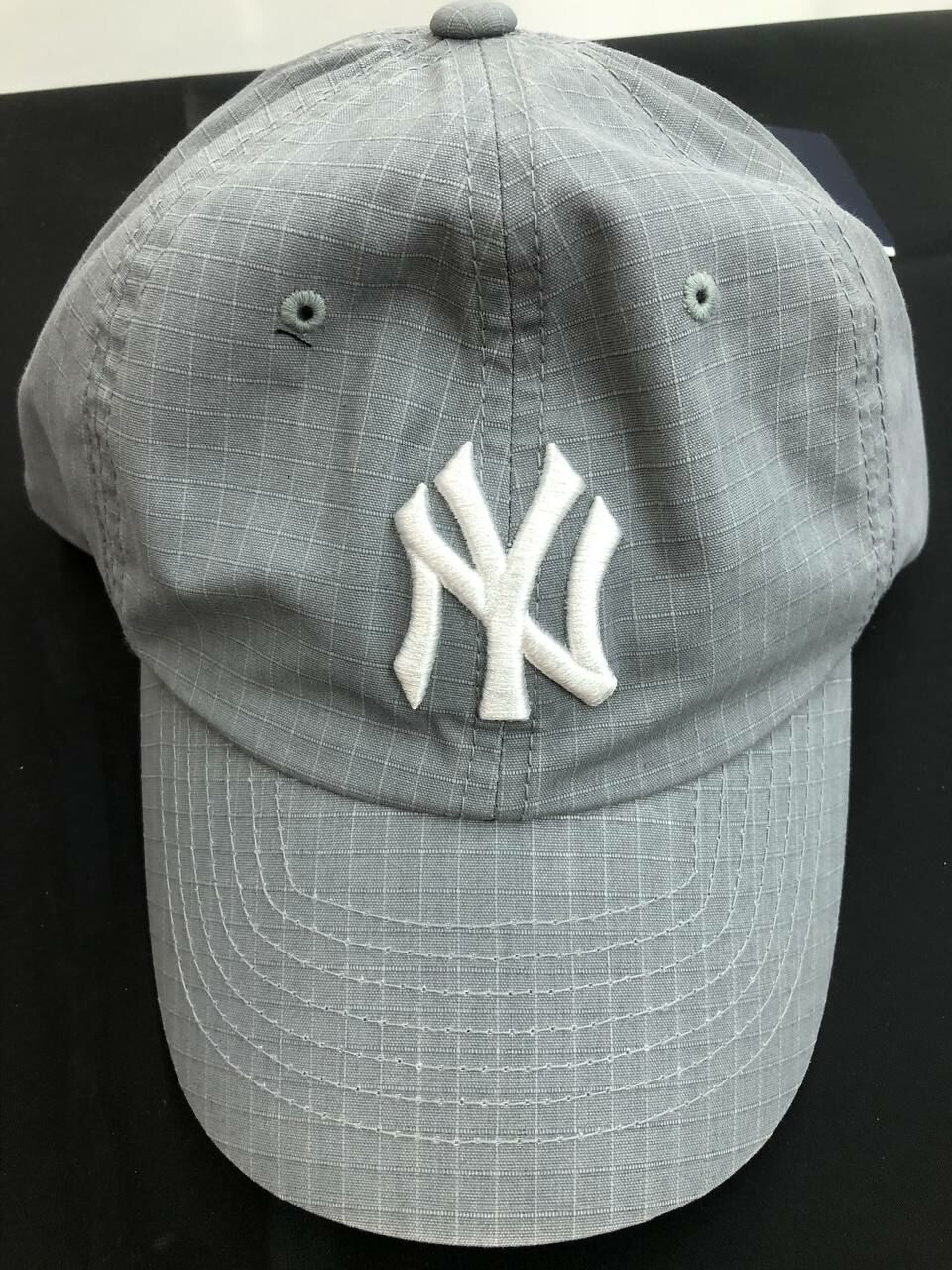 [S] MLB RIPSTOP NEW YORK YANKEES BALL CAP,MELANGE GREY, 32CPYD111-50M ...