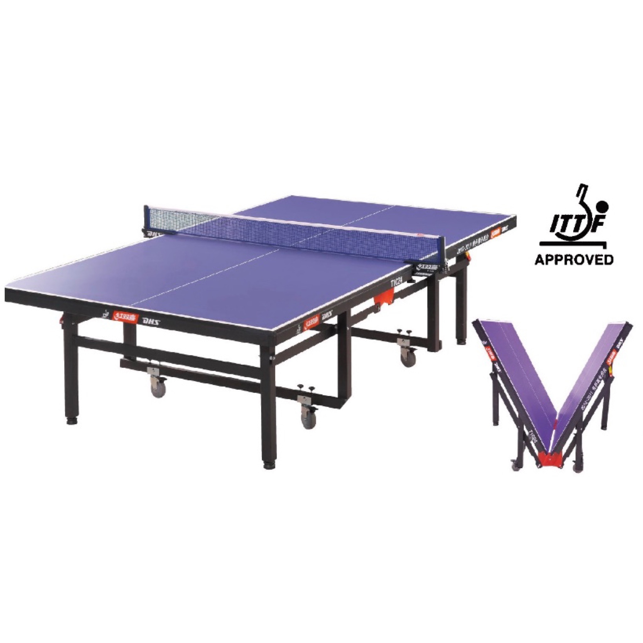 【💥兵乓球】紅雙喜 DHS Table Tennis Table 比賽用 紅雙喜雙折移動式比賽