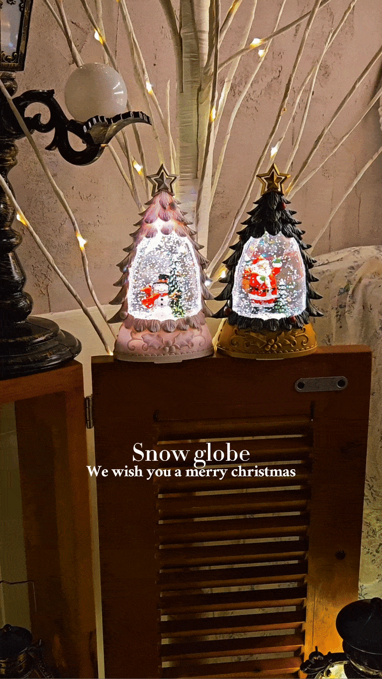Christmas Mini ShaSha Tree Snow Globe Water Ball 迷你聖誕樹
