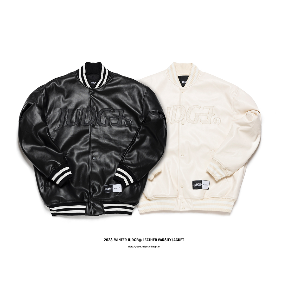 JUDGE®️23 WINTER LEATHER VARSITY JACKET