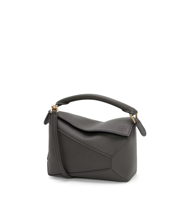 Loewe mini puzzle bag in soft grained calfskin