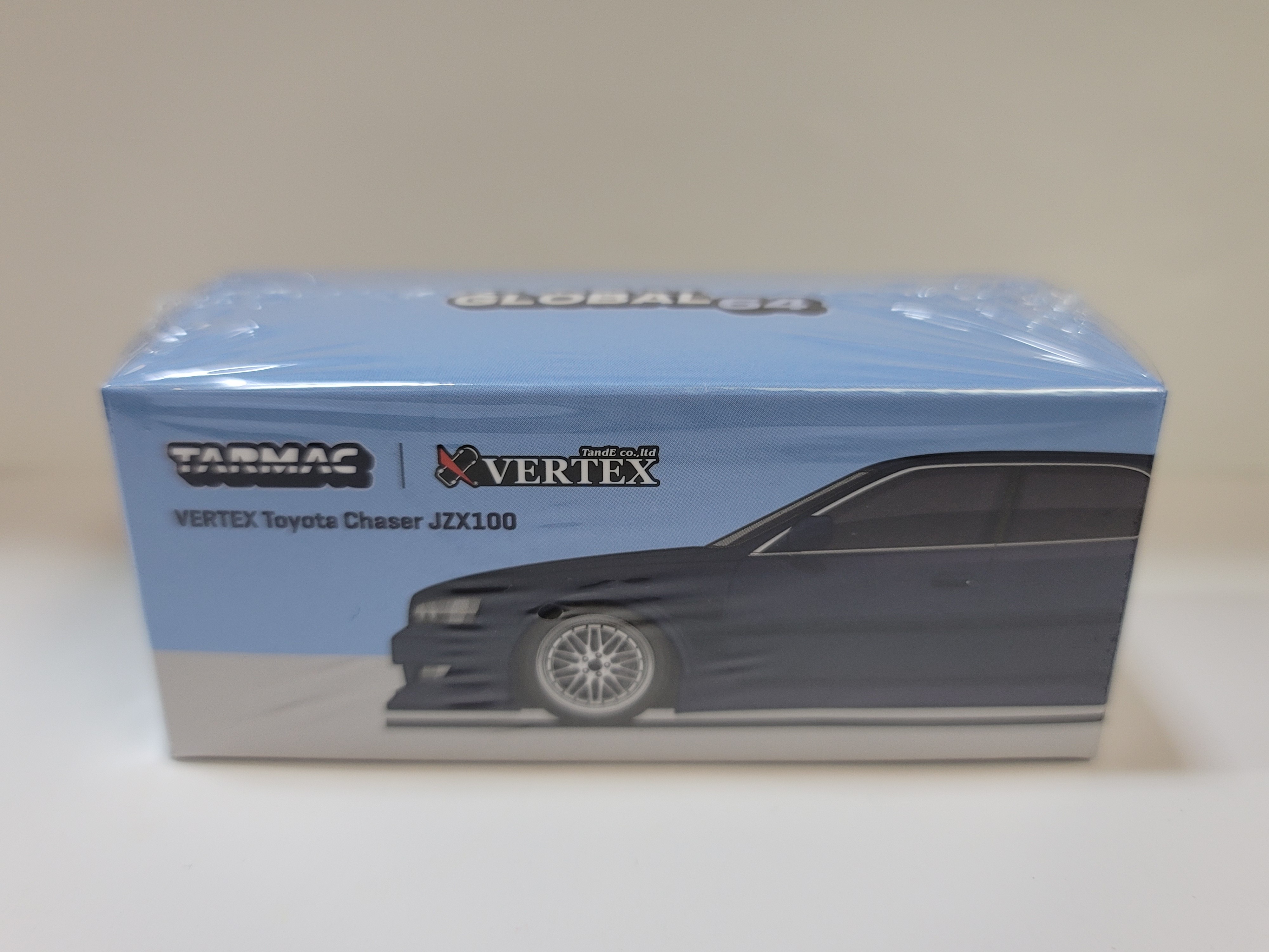 Tarmac 1/64 VERTEX Toyota Chaser JZX100 - Blue Metallic