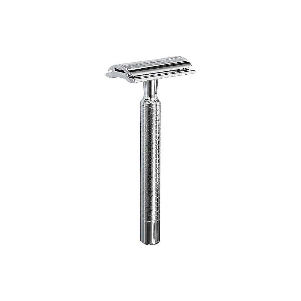 CONQUEST｜全球頂級男士修容品牌DOVO， Safety Razor Primo II經典粗紋路刮鬍刀