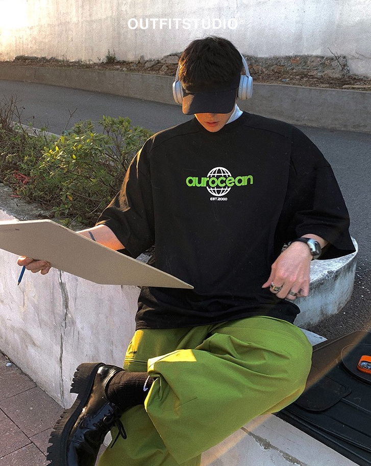 Aurocean 320克重磅復古機能寬鬆短袖