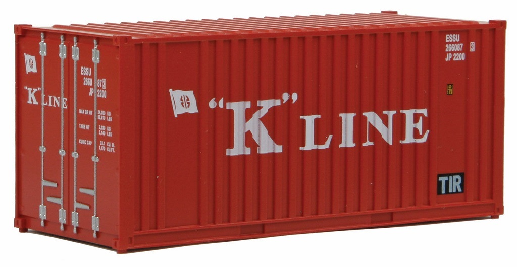 Walthers 949-8013 HO scale 20' Corrugated Container wit