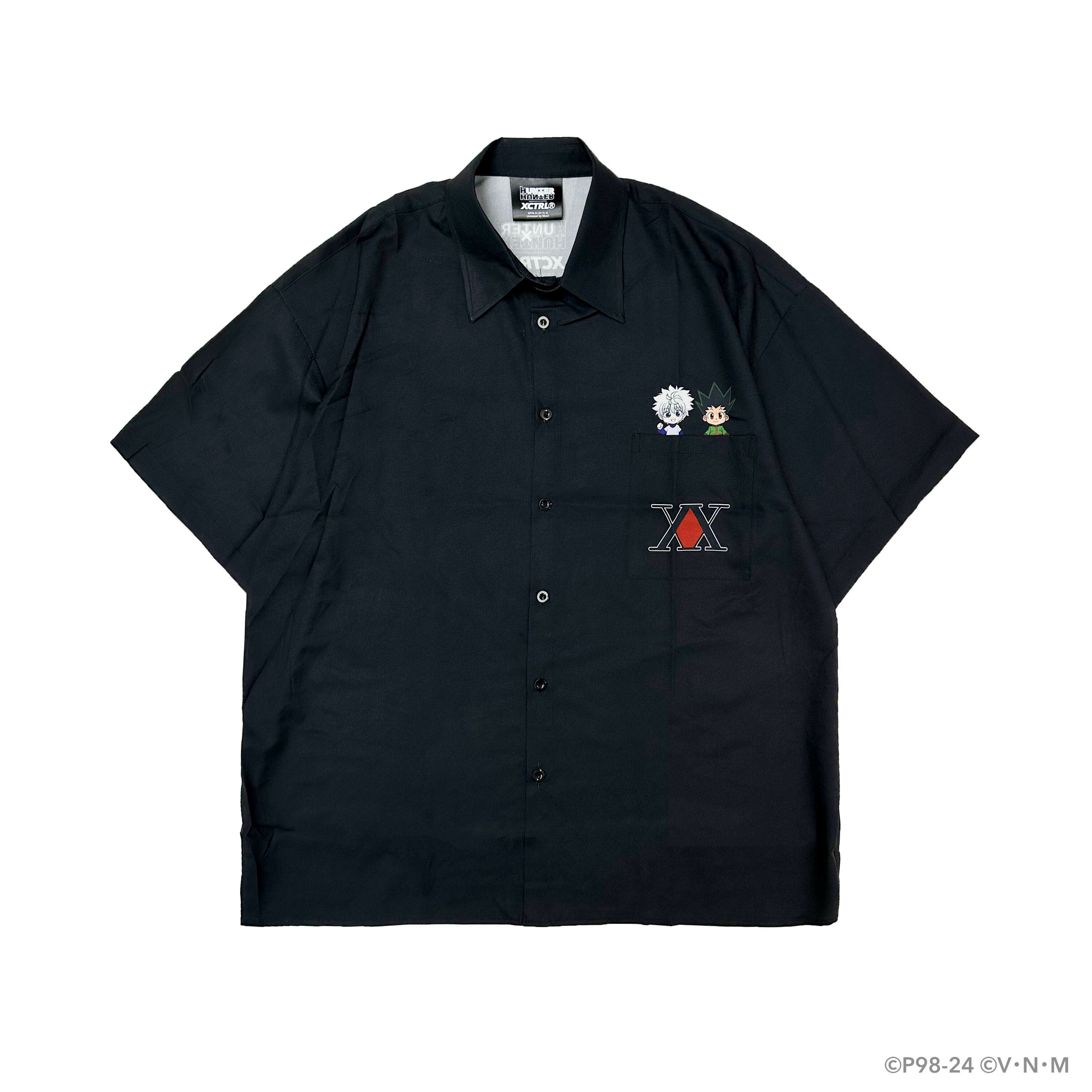 XCTRL® x 《獵人HUNTER×HUNTER》小傑奇犽口袋襯衫-黑