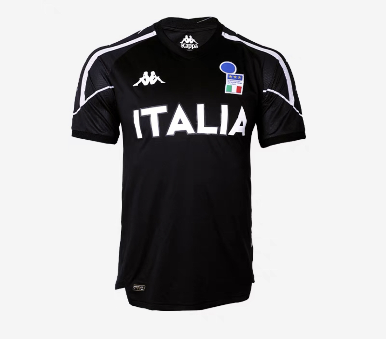 2000 Kappa Italy Retro Training Shirt - Black