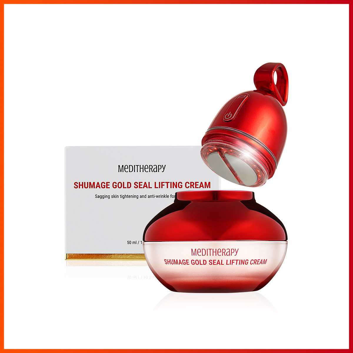 [MEDITHERAPY] 金絲緊緻拉提乳霜1瓶 + 金絲抗老EMS緊緻美容儀1個