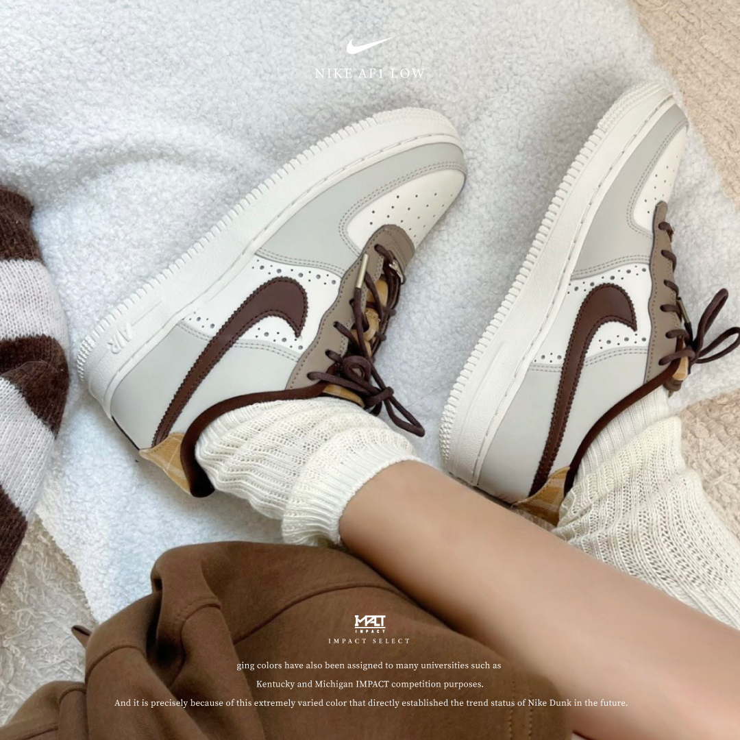 Nike Air Force 1 Low (GS) 美拉德 咖啡拉花 FV3702-121