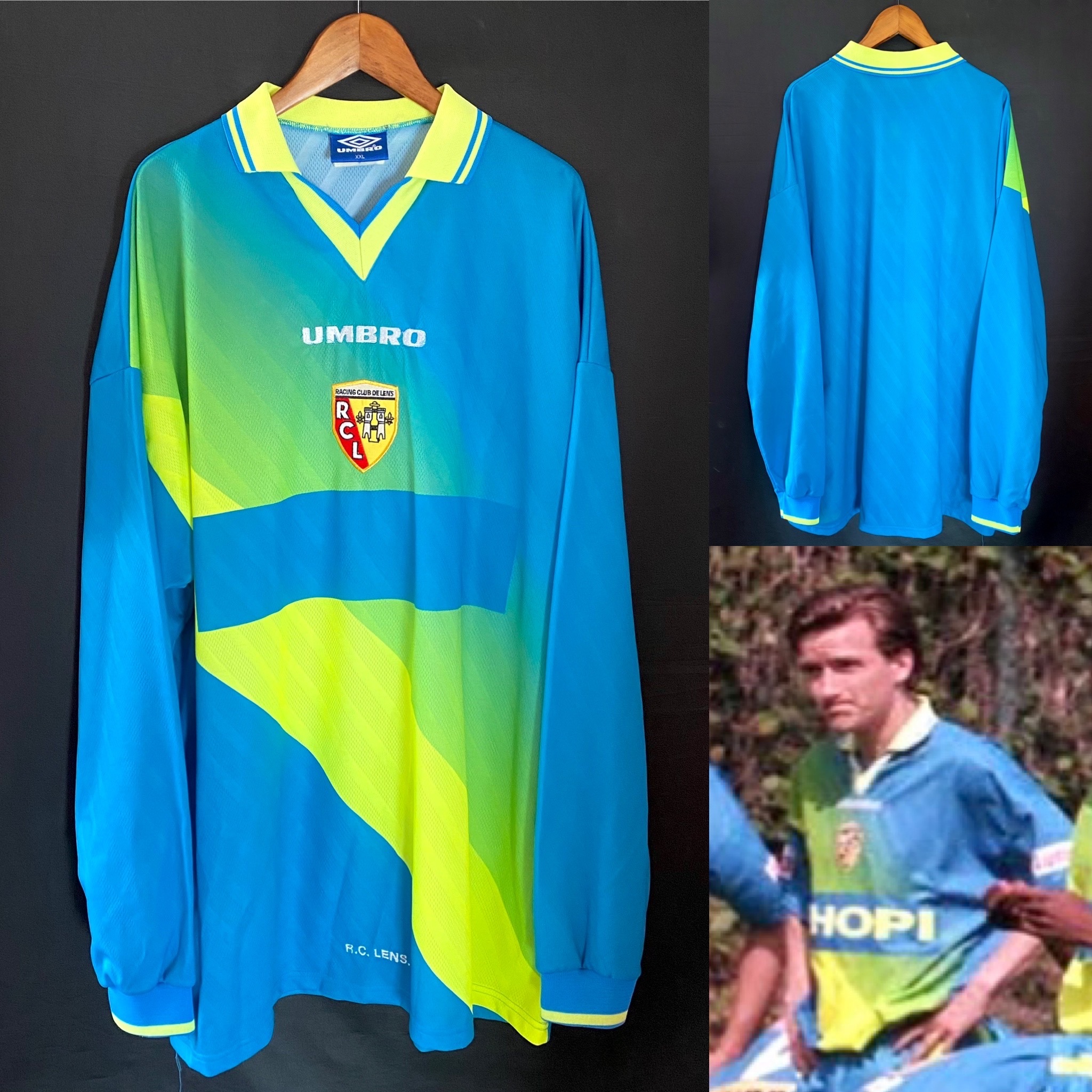RC Lens 1996-1998 Umbro Away L/S player issue shirt