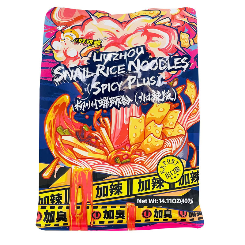 HAOHUANLUO LiuZhou Snail Noodles - Extra Spicy and 400