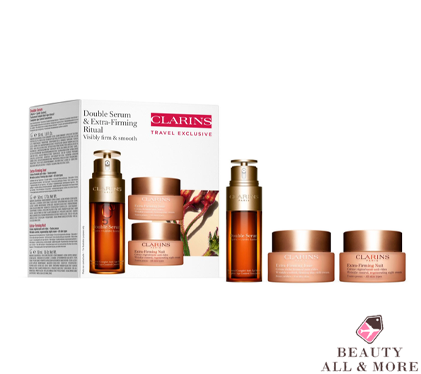 CLARINS-Clarins Travel Set : 1.Double Serum 50ml 2.Extr