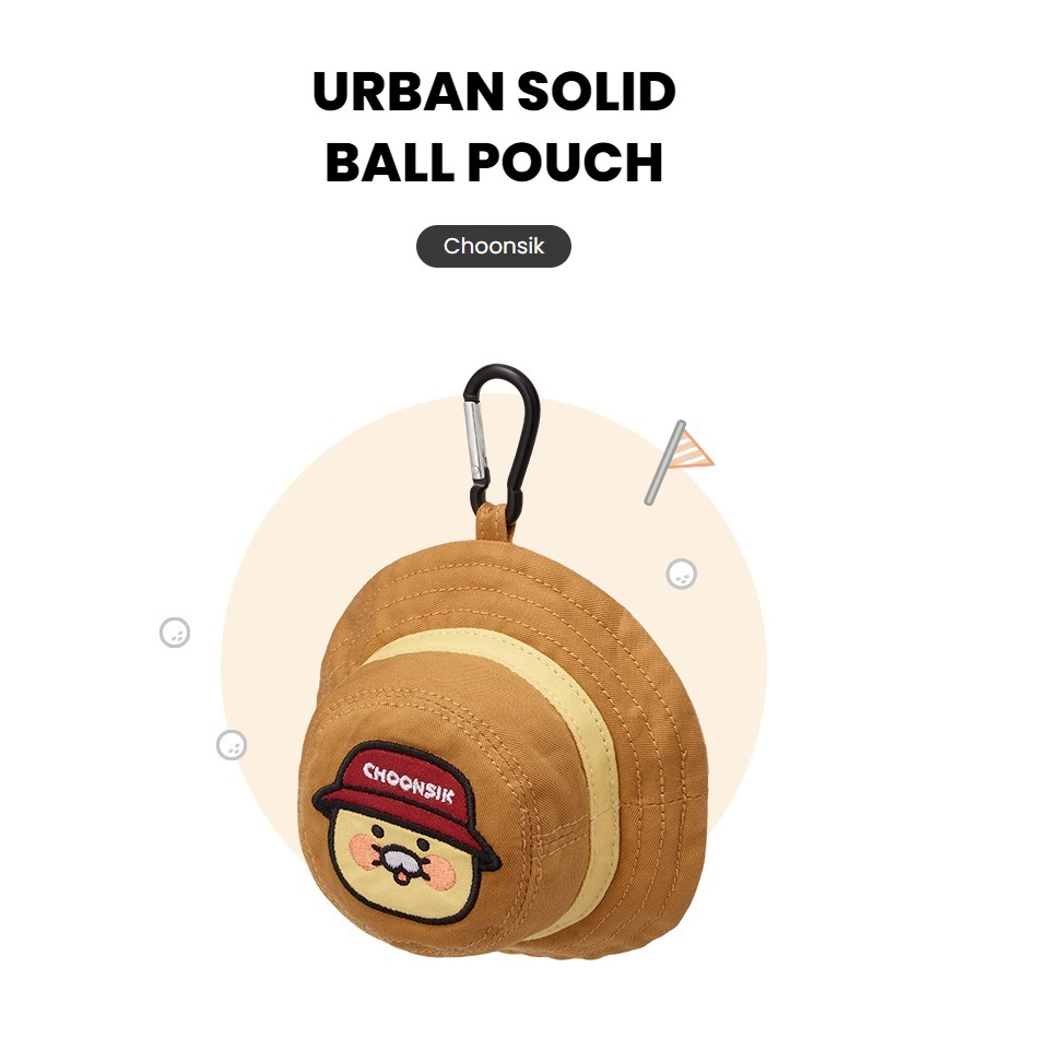 KAKAO FRIENDS URBAN SOLID BALL POUCH CHOONSIK
