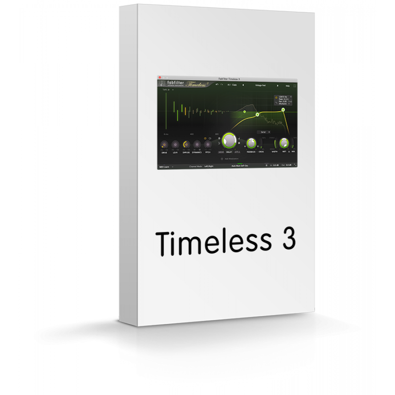 FabFilter Timeless 3 Effect Plugin 延遲 軟體效果器 (序號下載版)
