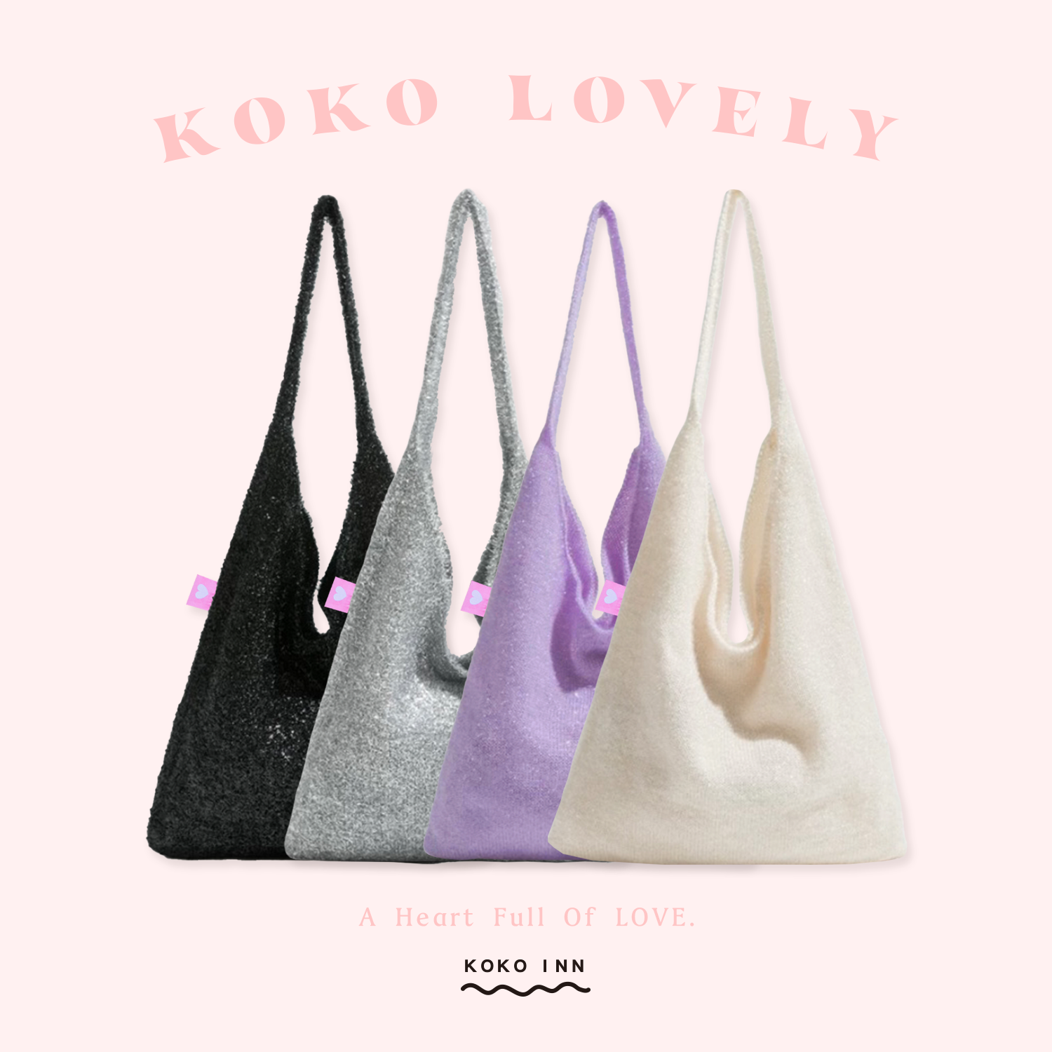 KOKO LOVELY 閃亮亮銀蔥袋包