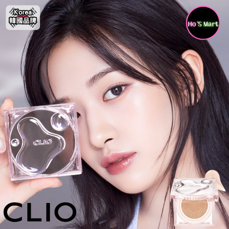72 小時而不褪色|CLIO 迷人輕透極緻無瑕水光氣墊粉底+補充套裝 3色選擇|韓國安俞真代言|CLIO K